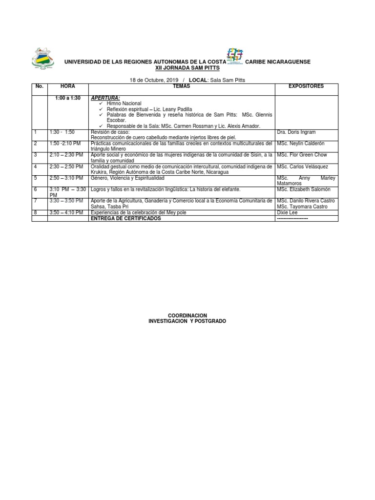 Sam Pitts 2019 | PDF | Naturaleza