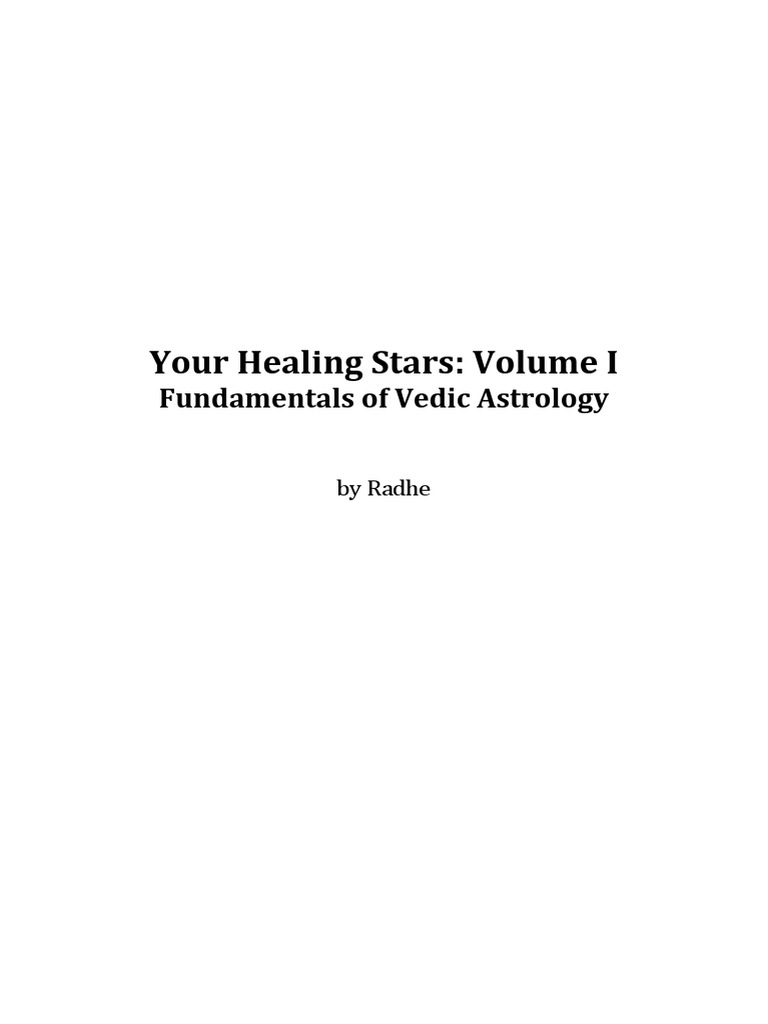 Your Healing Stars Vol. 1 Section IV Nakshatras | PDF | Ayurveda | Jainism