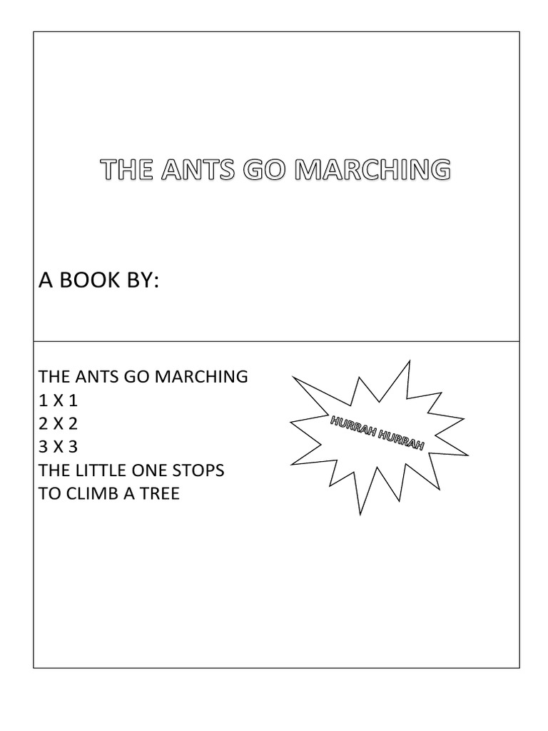 The Ants Go Marching Mini Book | PDF