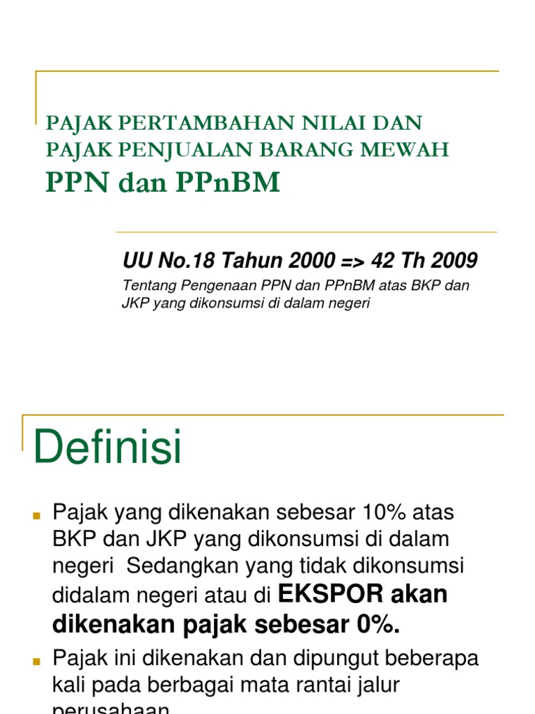 PPN Dan PPNBM | PDF