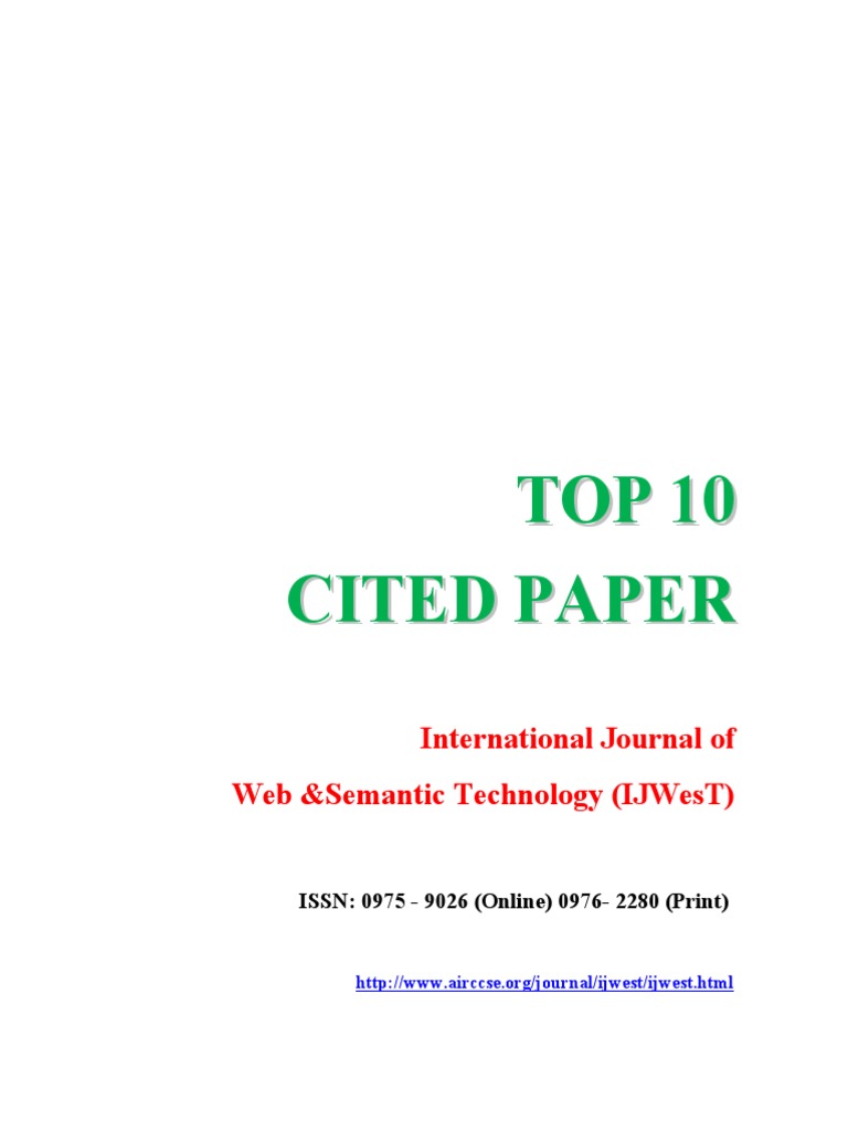 Top 10 Web and Semantic Technology Paper | PDF | Semantic Web ...
