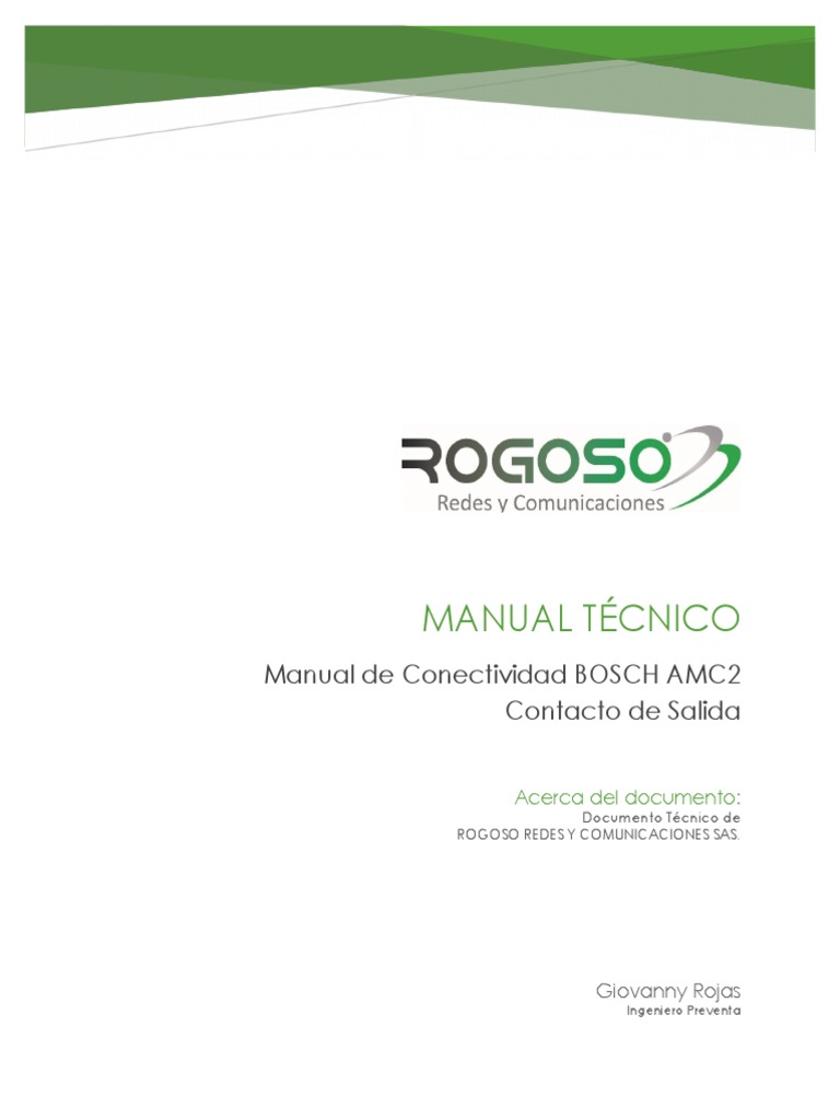 Conectividad AMC 2 BOSCH | PDF