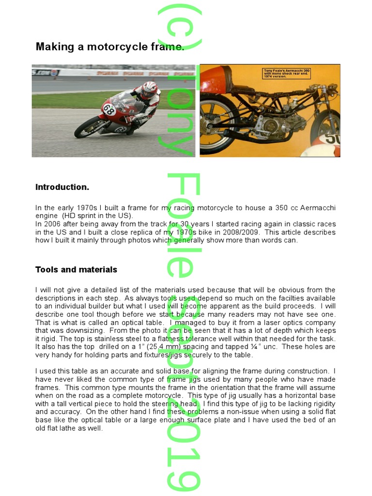 Building a Motorcycle Frame from Scratch: A Step-by-Step Guide Through ...