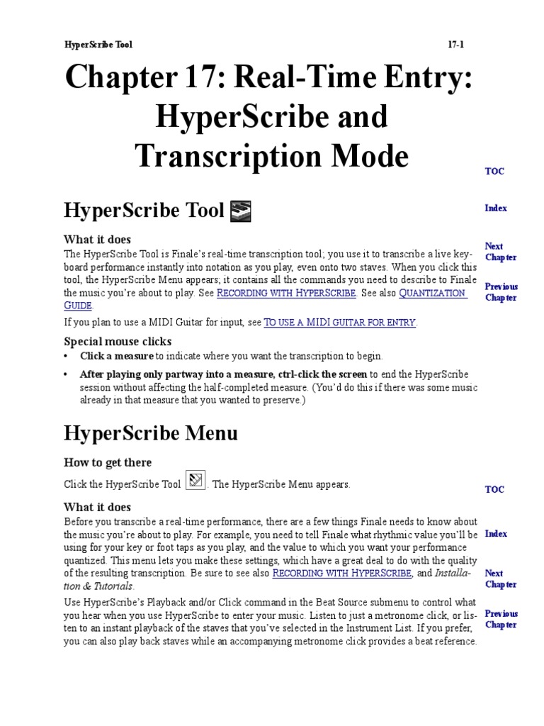 Chapter 17: Real-Time Entry: Hyperscribe and Transcription Mode | PDF ...