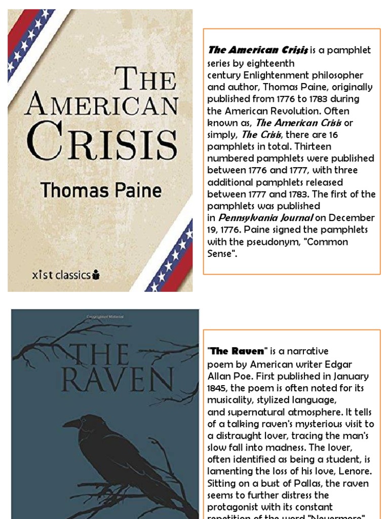 The American Crisis The Crisis | PDF | The Raven | Little Women