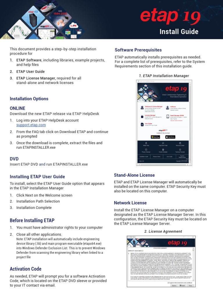 Installation Guide ETAP19.0.1 PDF | PDF | License | Library (Computing)