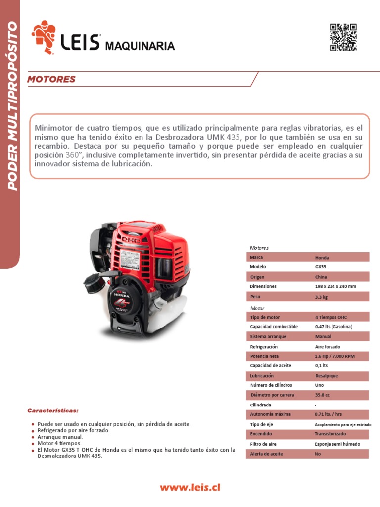 Motor gx35 | PDF | Vehículos terrestres | Vehículo de motor