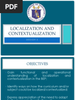 Contextualization and Localization | PDF | Learning | Curriculum