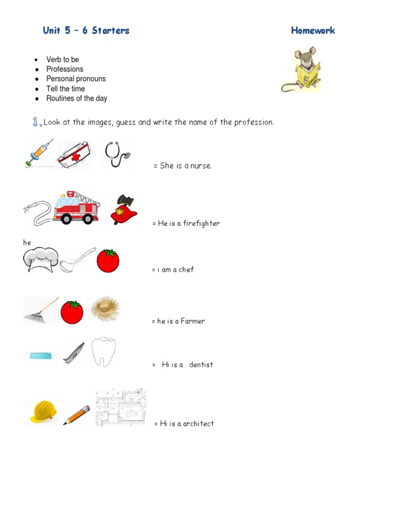 Unit 5-6 Starters Homework Guide | PDF | Language Arts & Discipline