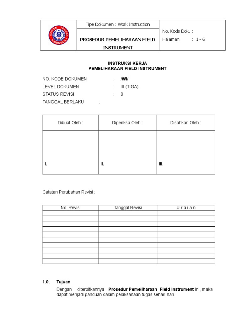 Field Instrument Maintenance Procedures | PDF