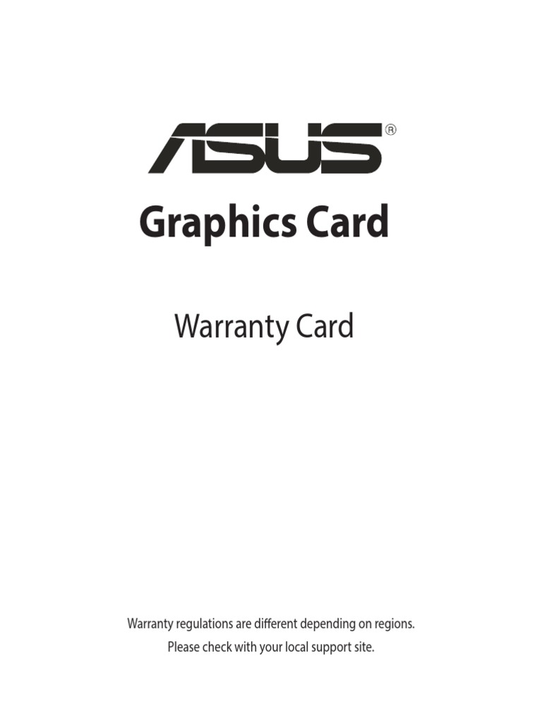 Graphics Card Warranty Details | PDF | Computing | Business