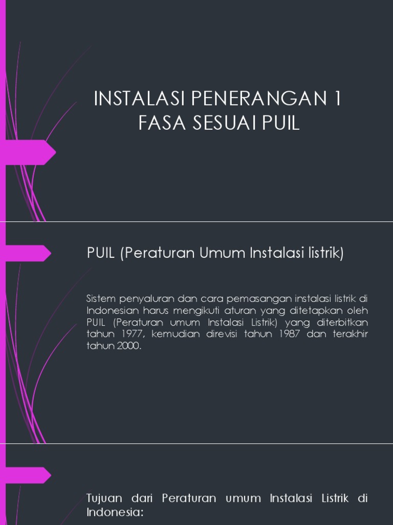Instalasi Penerangan Listrik 1 Fasa | PDF
