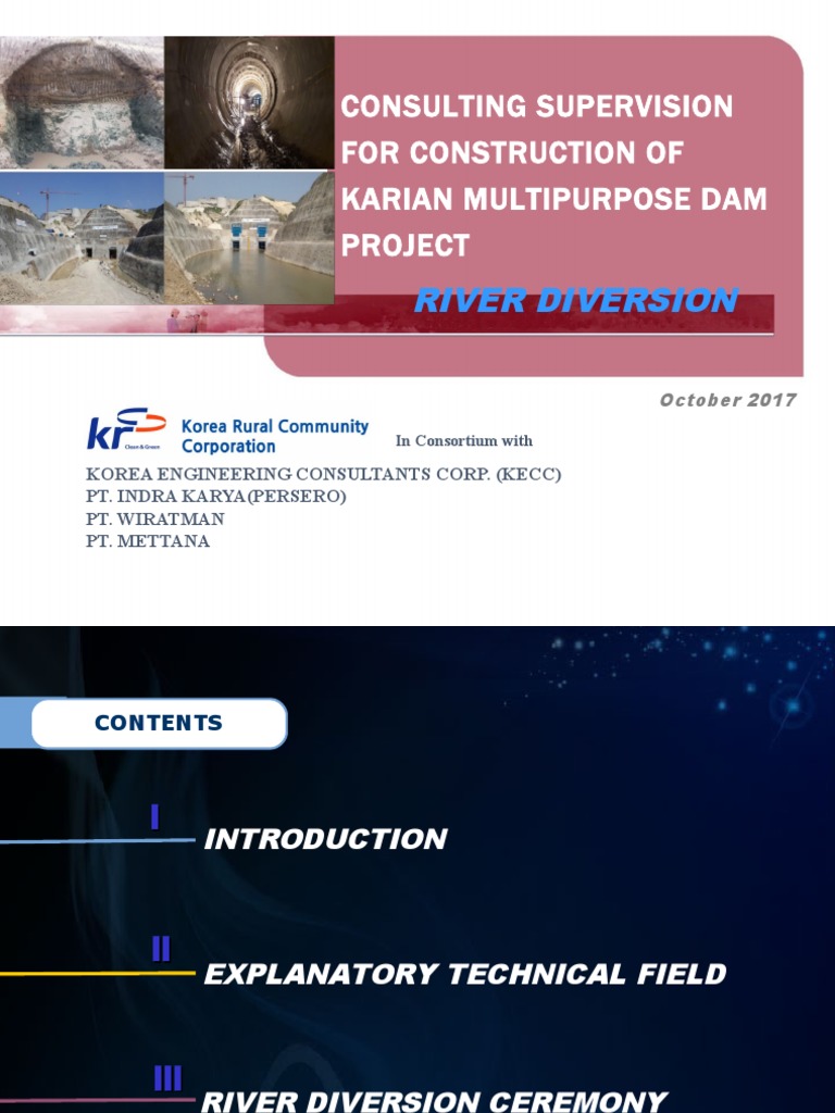 Karian Dam River Diversion Overview | PDF | Tunnel | Dam