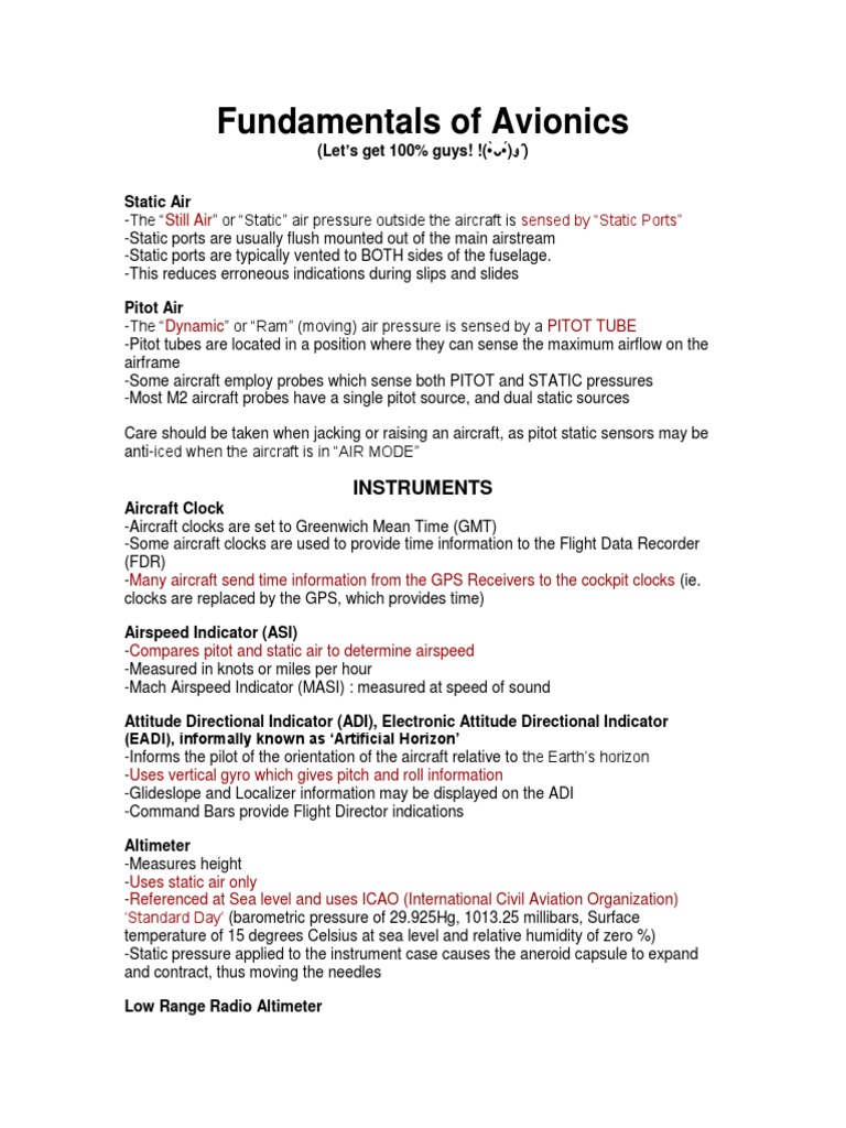Avionics Basics for Aviation Students | PDF | Antenna (Radio) | High ...