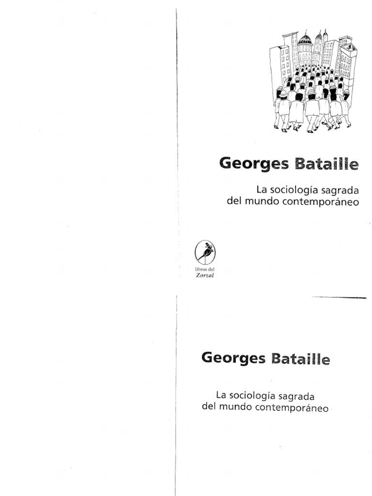 Bataille George Sociología Sagrada Del Mundo Contemporáneo PDF | PDF