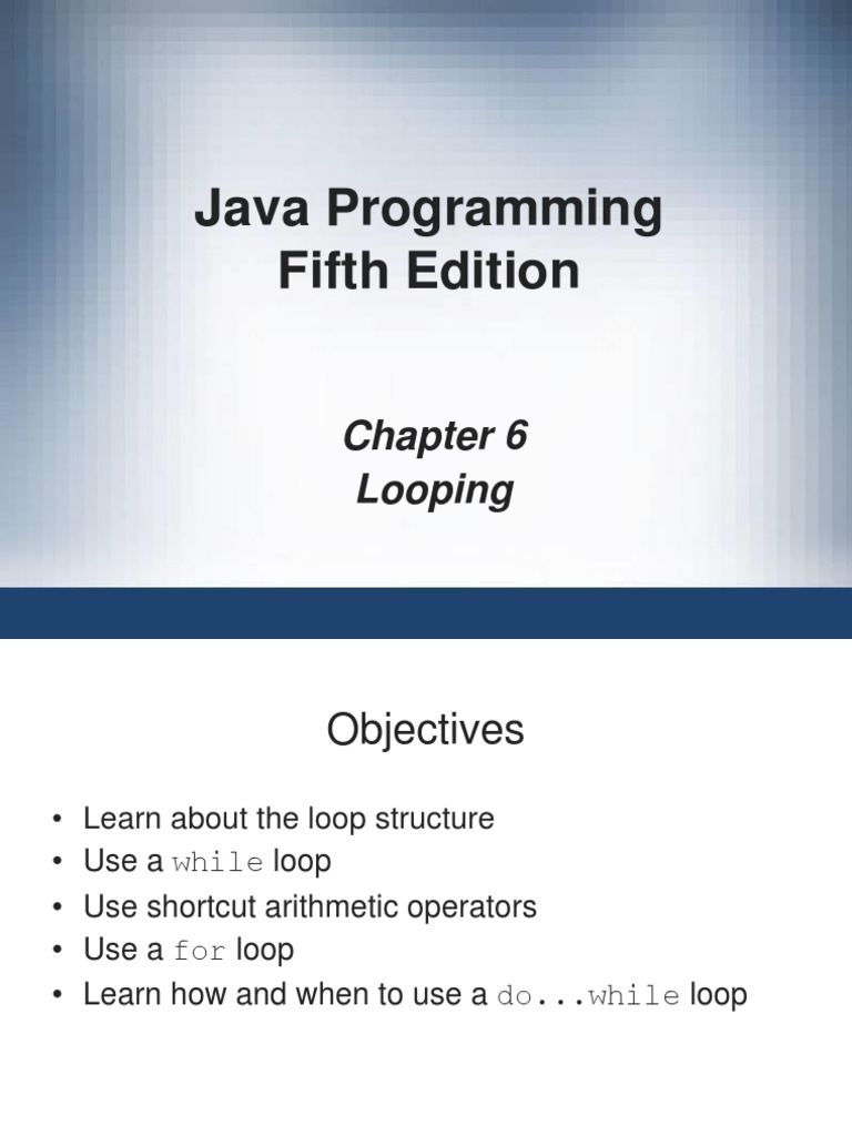 CH06 Looping | Download Free PDF | Control Flow | Variable (Computer Science)