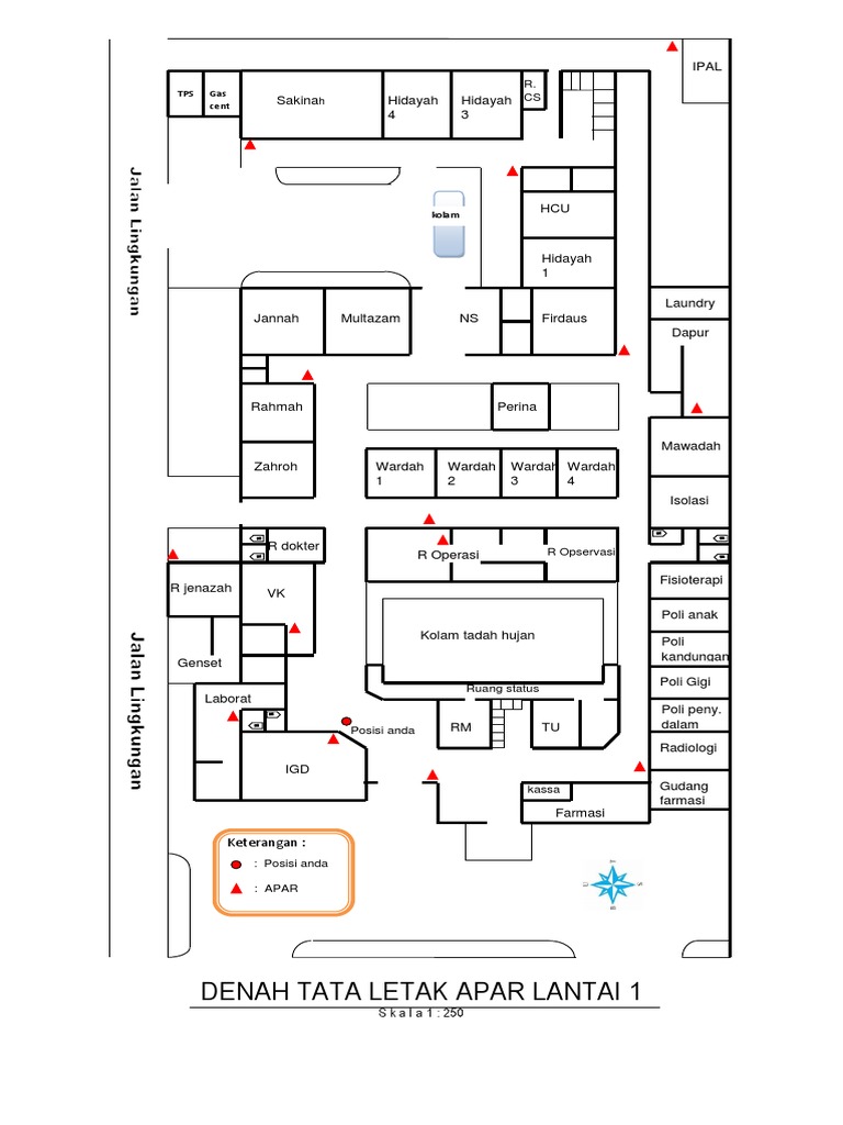 Denah Tata Letak APAR Lantai 1 Terbaru | PDF