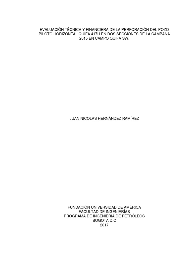 Campo Quifa | PDF | Depósito de petróleo | Roca (geología)