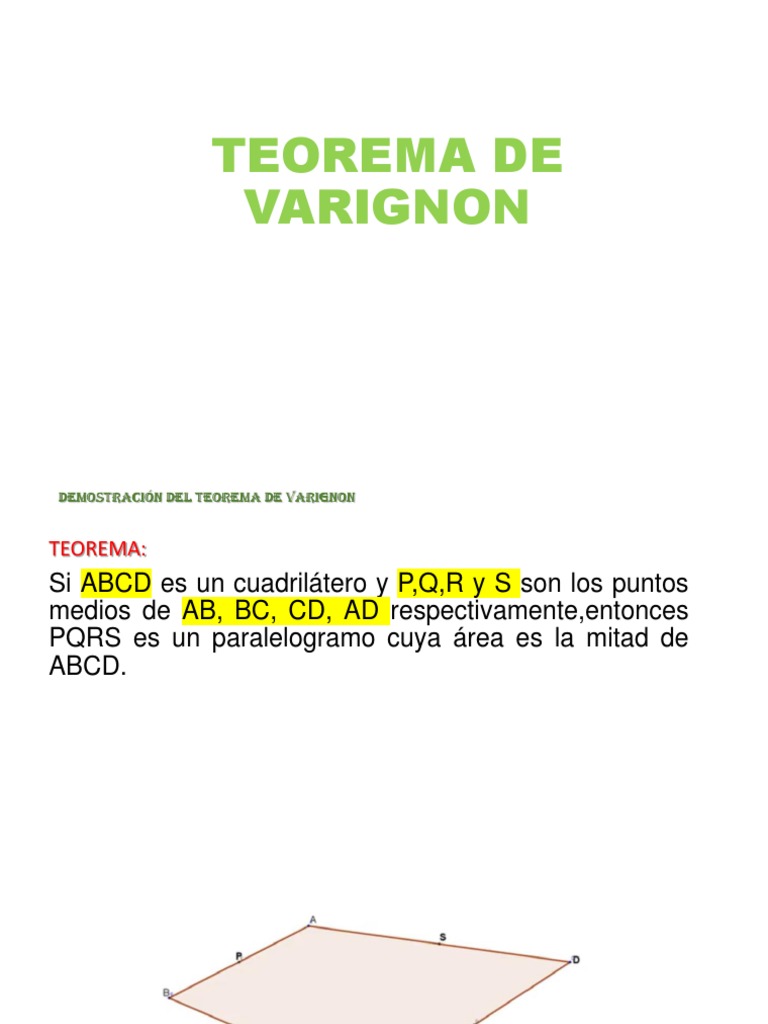 Demostracion Del Teorema de Varignon | PDF