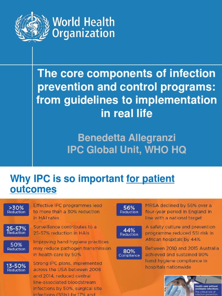 The Core Components of IPC Introduction | PDF | Wash | Hygiene
