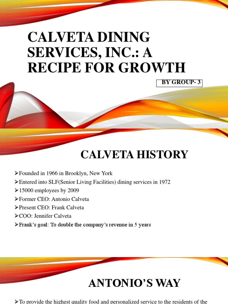 Calveta Dining Services, InC | PDF | Employment | Business Economics