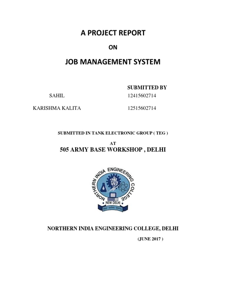 A Project Report: Submitted by | Download Free PDF | Databases ...