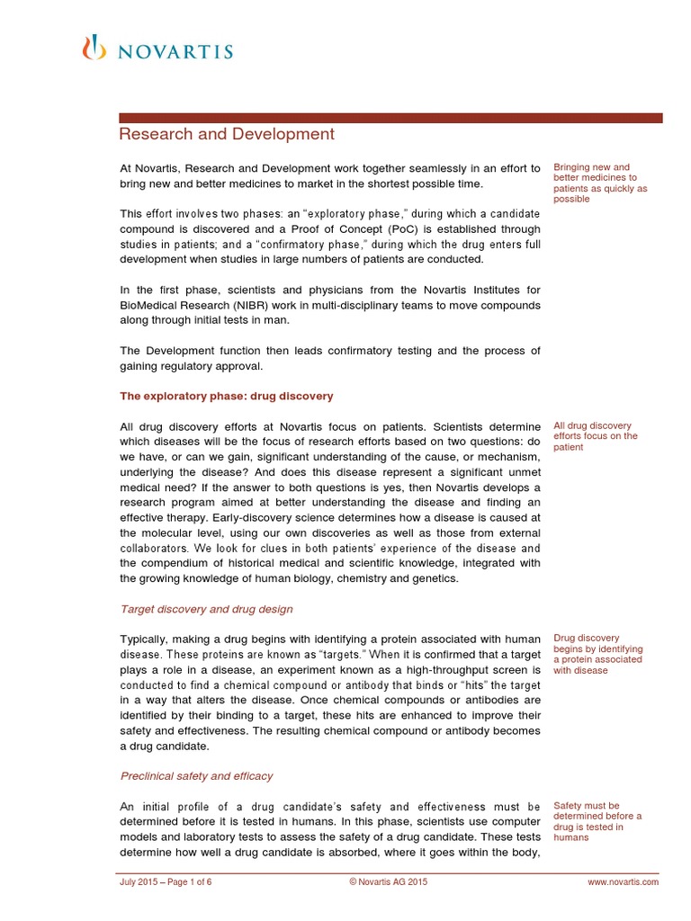 Research and Development: The Exploratory Phase: Drug Discovery | PDF ...