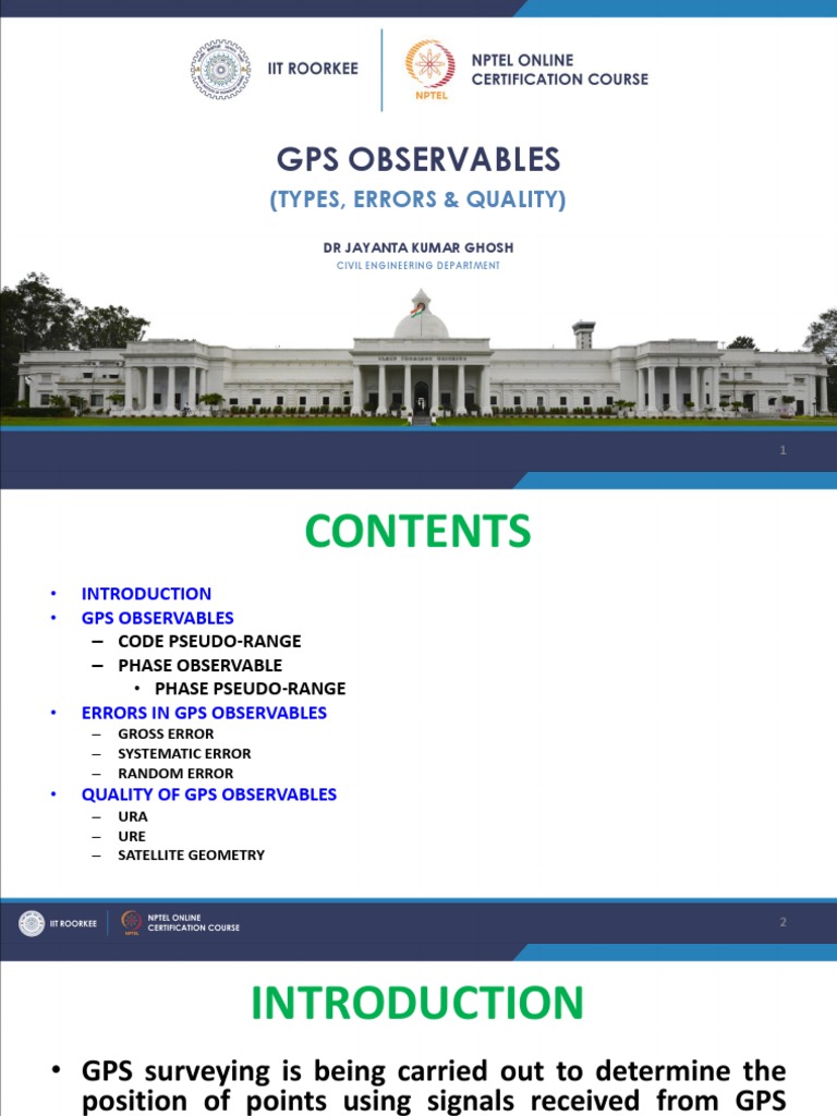 Lesson 9 Gps Observables | PDF | Global Positioning System | Accuracy ...