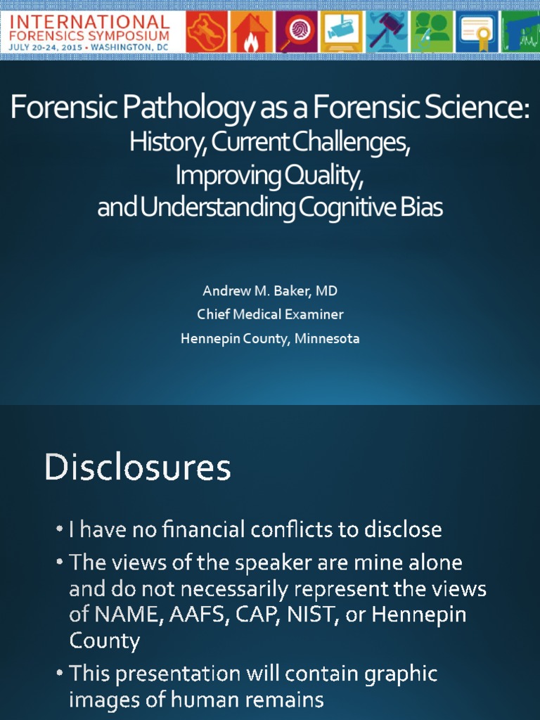 Forensic Pathology As A Forensic Science - Baker .Death | PDF ...