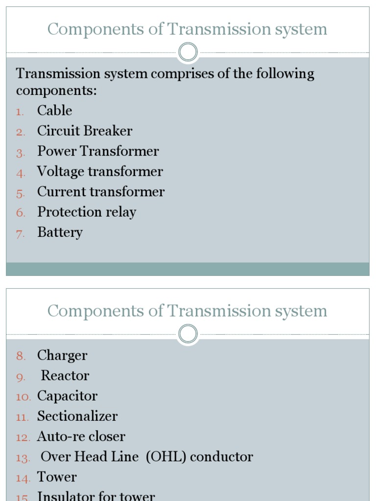 Transmission System | PDF | Technology & Engineering