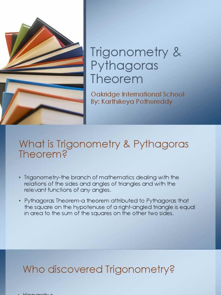 Trigonometry and Pythagoras Theorem | PDF