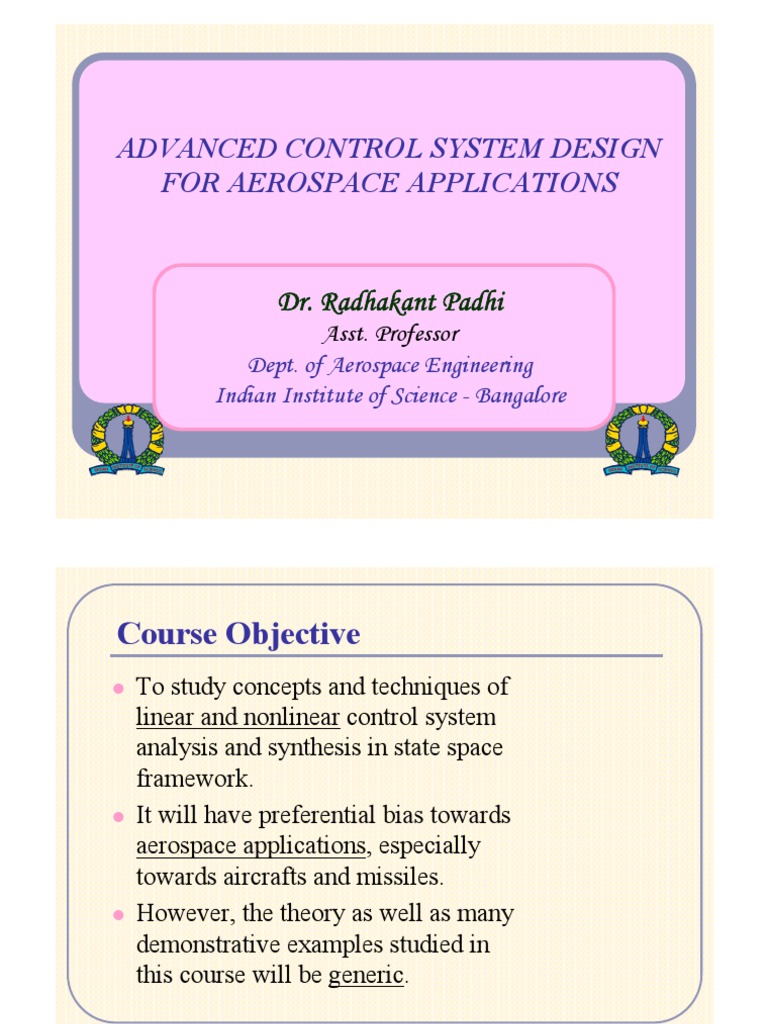 Microsoft PowerPoint - Lecture-1 - Intro | PDF | Control Theory ...