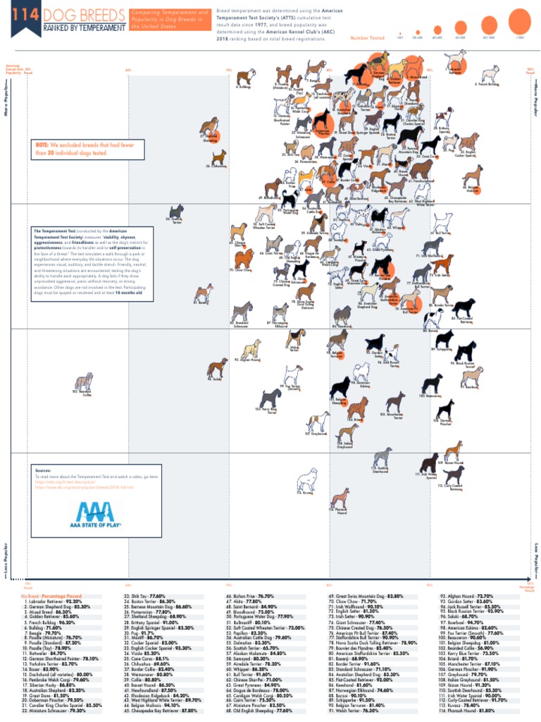 114 Dog Breeds Ranked by Temperament PDF | PDF | Poodle | Terriers