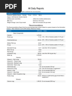 Nutritioncalc Plus Report | PDF | Dietary Fiber | Diet & Nutrition