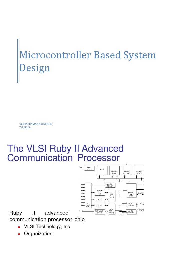 Microcontroller Based System Design | PDF