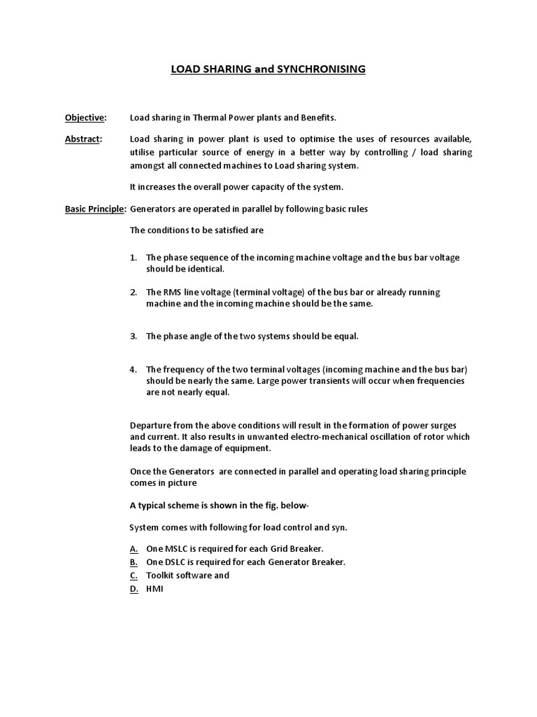 Load Management System | PDF | Power Station | Electric Power