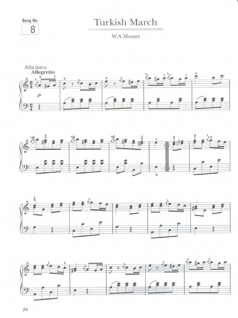 008 - W.a.mozart - Turkish March | PDF