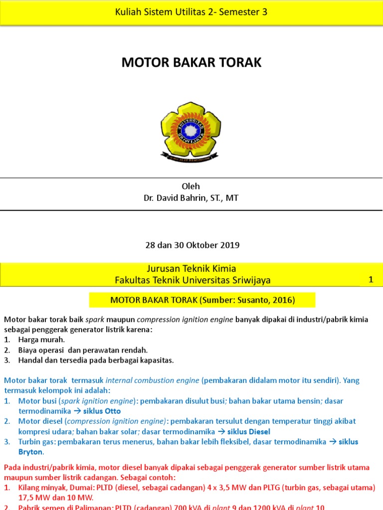 Motor Bakar Torak | PDF