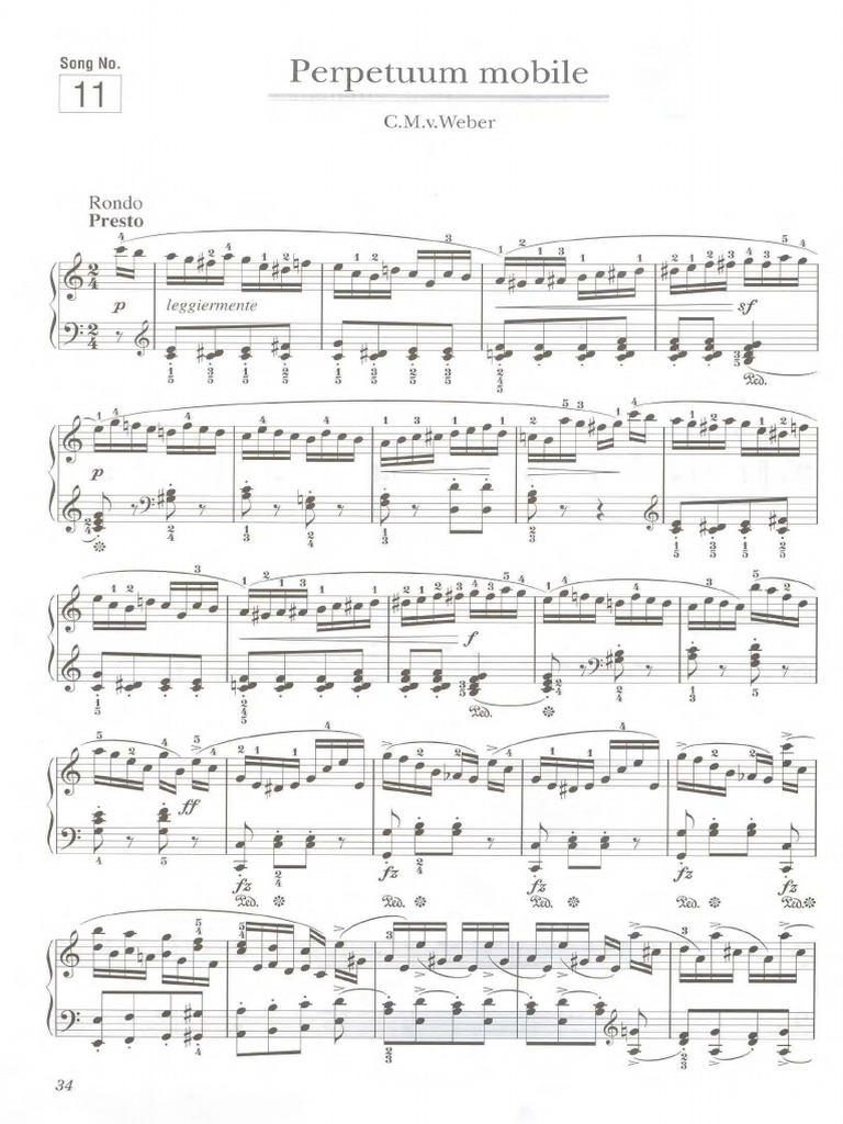 011 - C.M.v.weber - Perpetuum Mobile | PDF