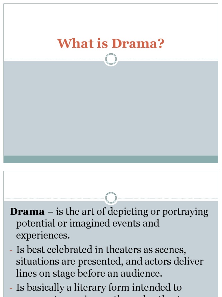 An Introduction to Drama: Its Definition, Features, Genres, and ...
