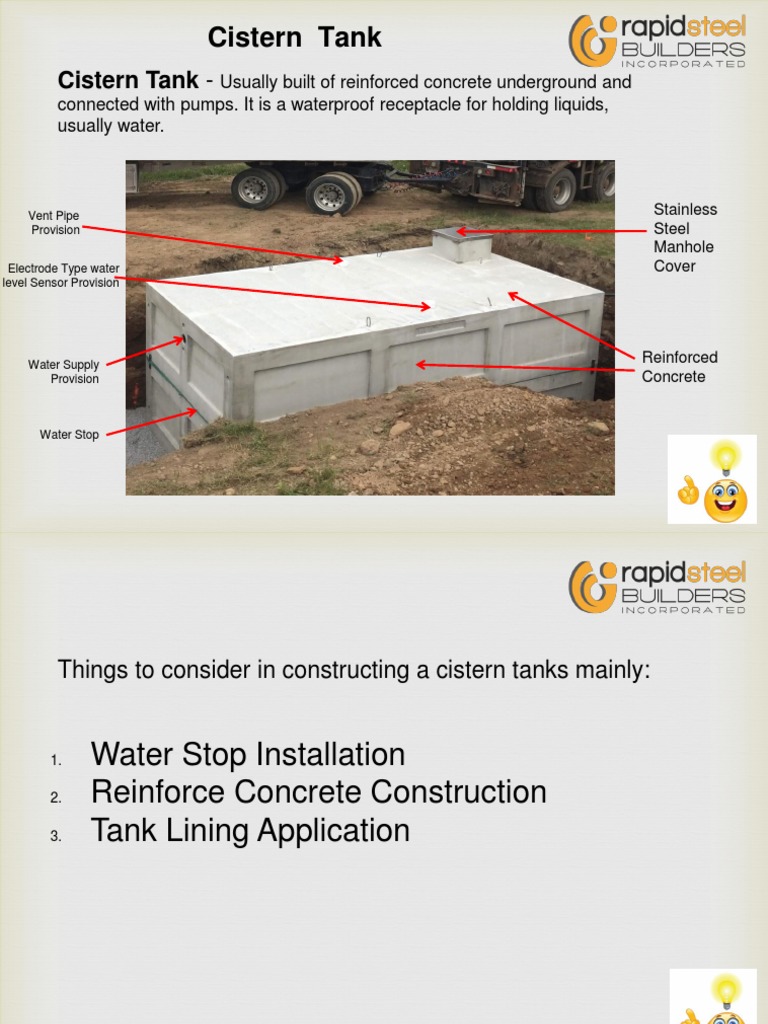 Cistern Tanks | Download Free PDF | Reinforced Concrete | Concrete