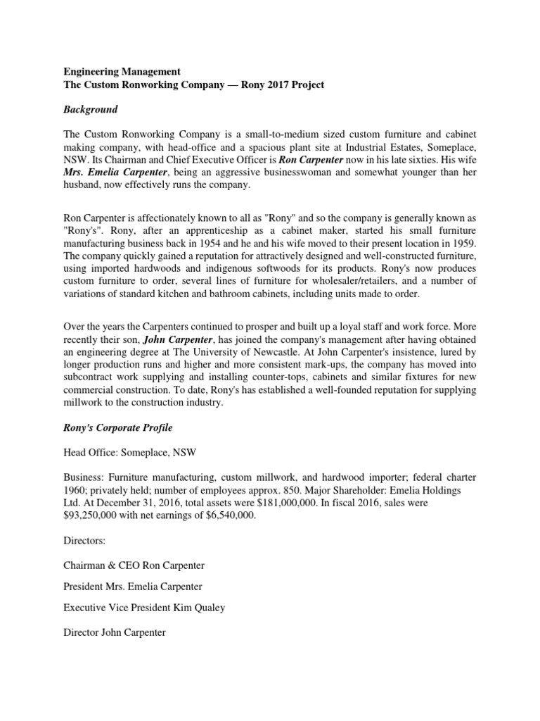 Engineering Management CASE STUDY | PDF | Specification (Technical ...