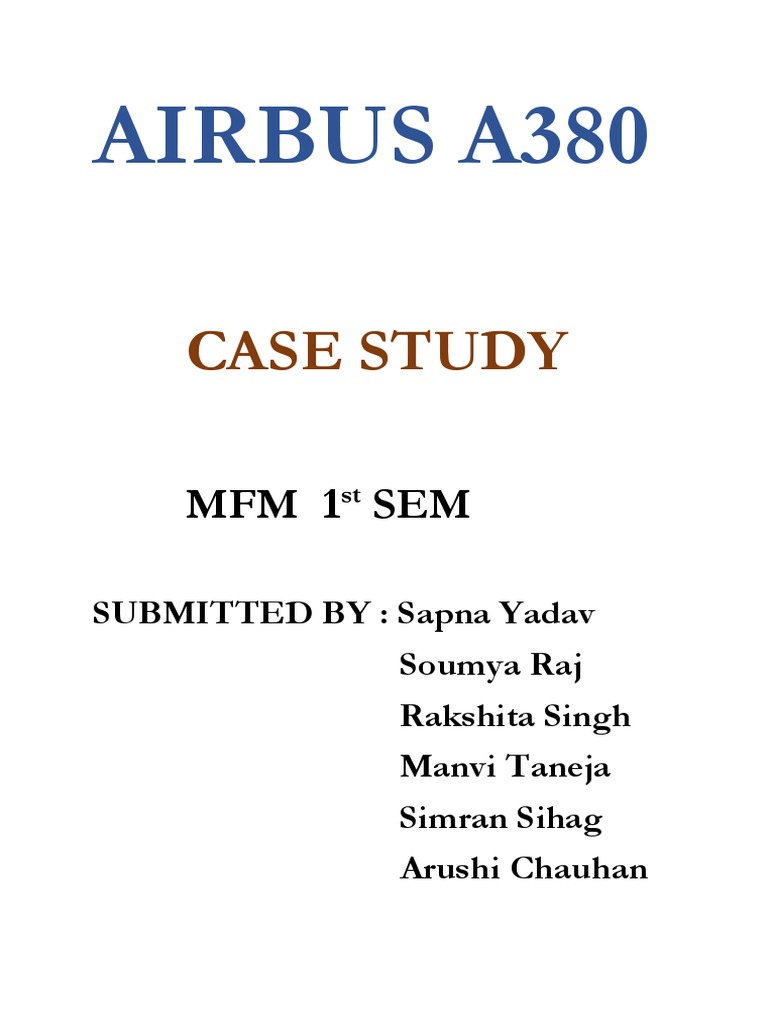 Airbus A380 Case Study Pdf