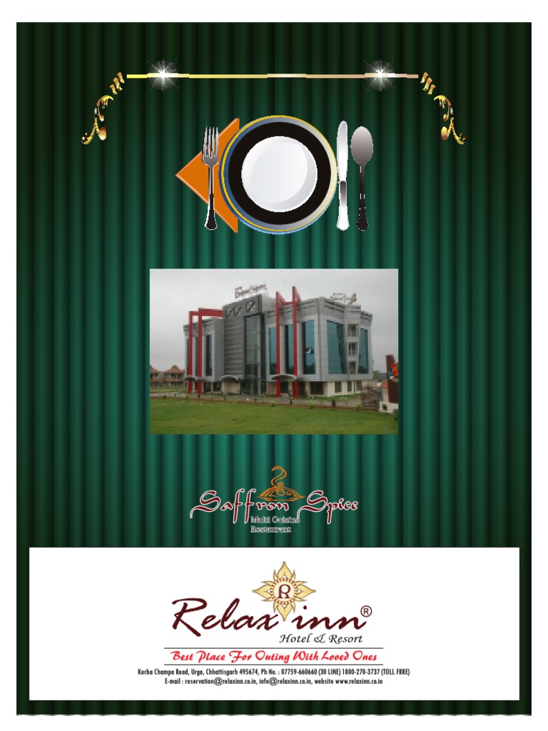 Hotel Relax INN (Menu Card) | PDF | Curry | Food Ingredients