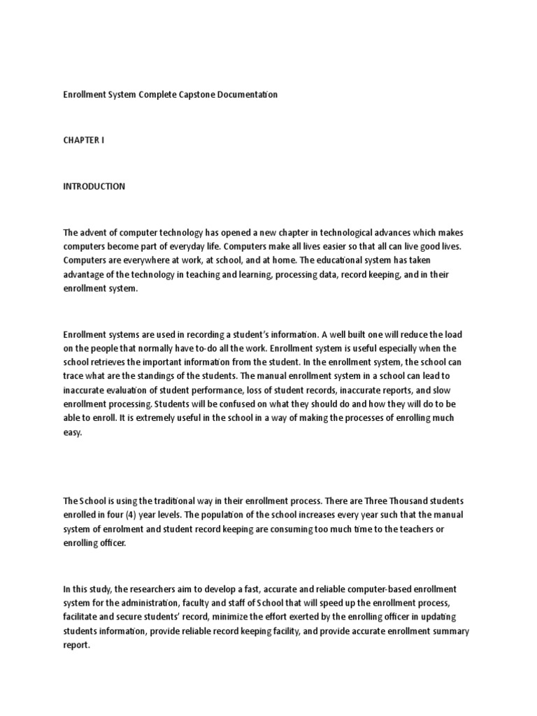 Computerized Enrollment System | PDF | Software Development | Databases