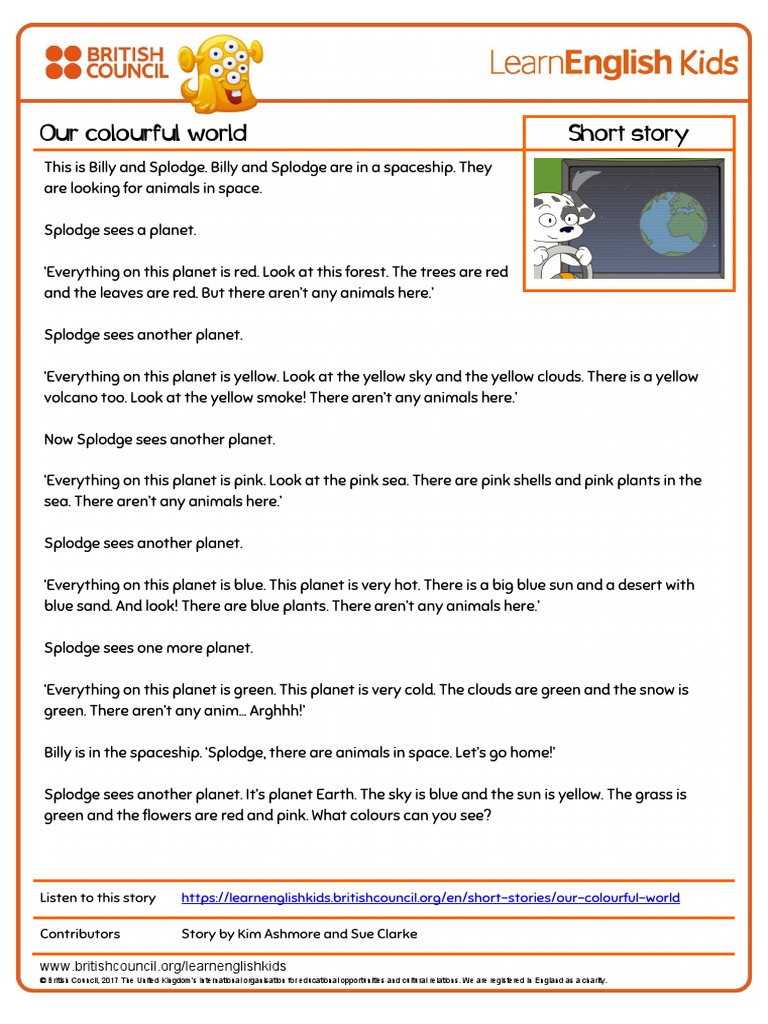 Our Colourful World Story | PDF