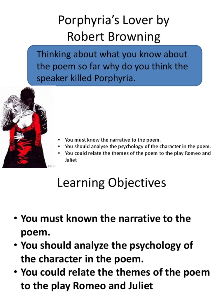 Browning - Porphyrias Lover | PDF | Poetry | Romeo And Juliet