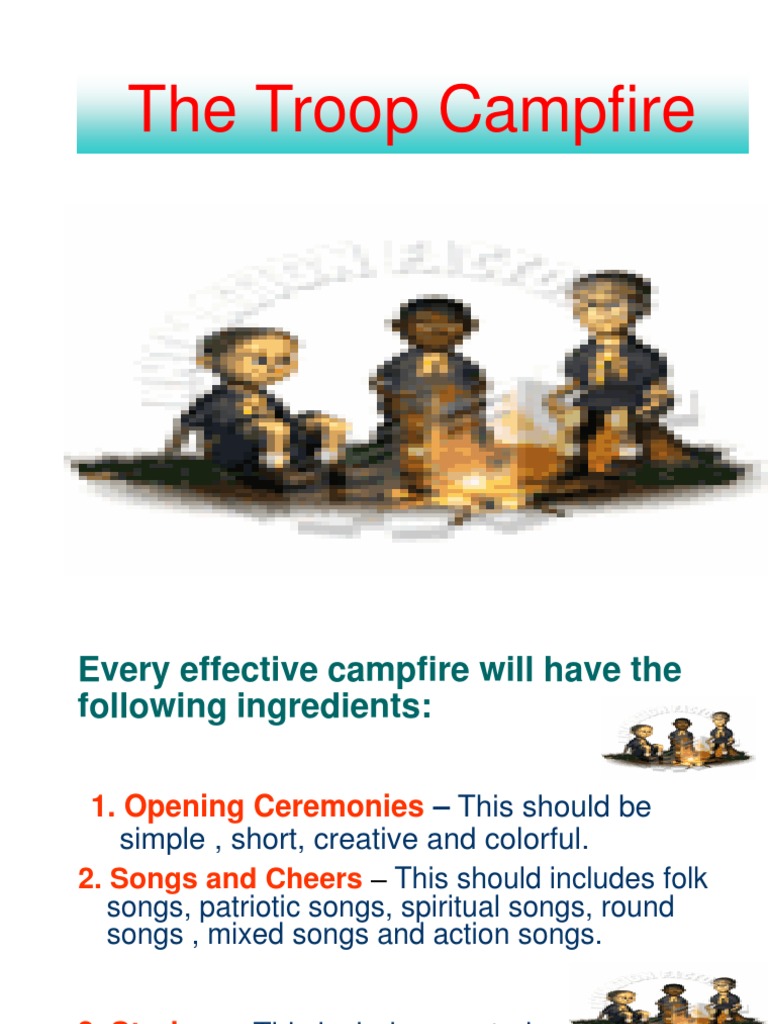 The Troop Campfire | PDF | Scouting