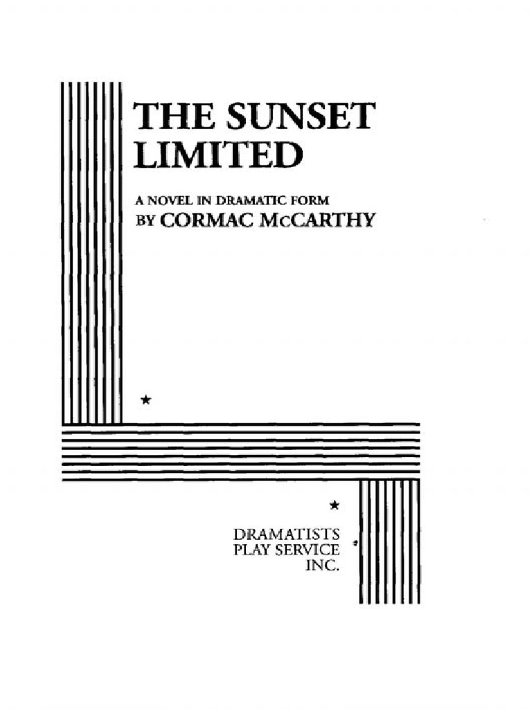 The Sunset Limited Pdf Pdf