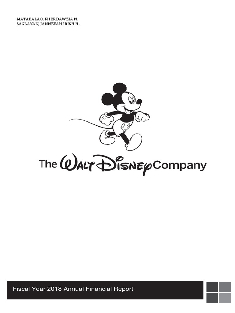 Disney 2018 Annual Financial Overview | PDF | Net Income | Equity (Finance)